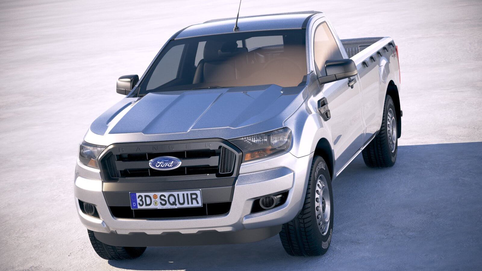 Ford Ranger XL SingleCab 2019 - 3D Model by SQUIR