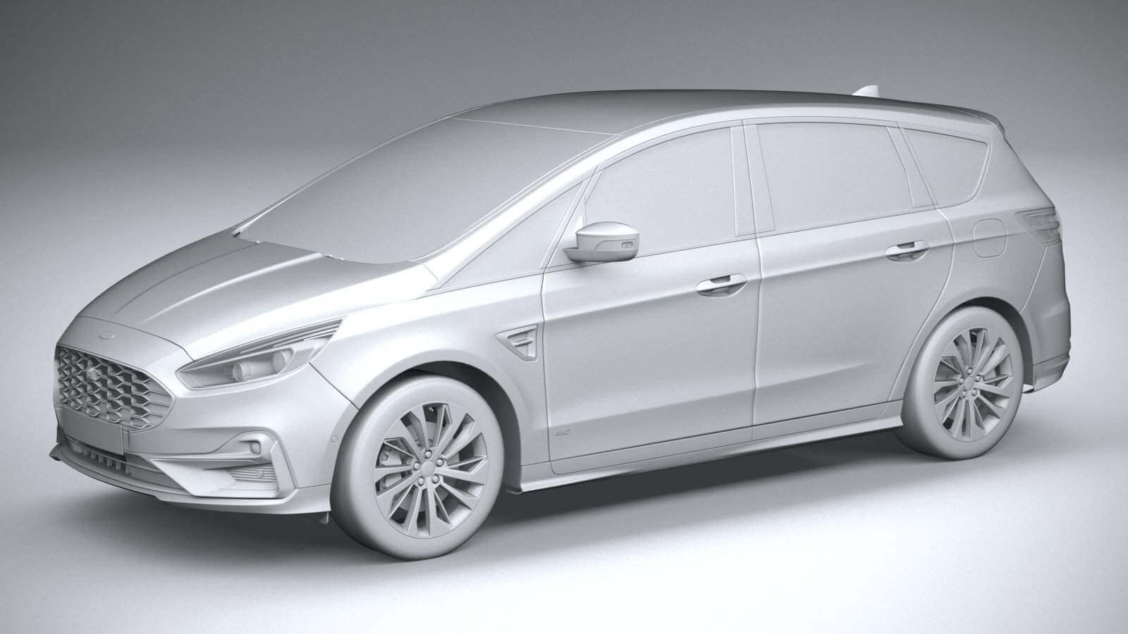 Ford S-MAX 2020 3D Model by SQUIR