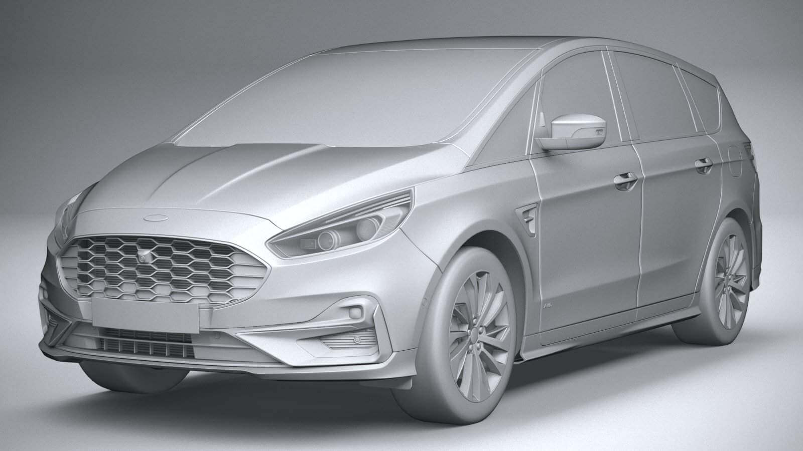 Ford S-MAX 2020 3D Model by SQUIR