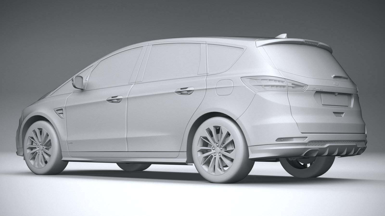 Ford S-MAX 2020 3D Model by SQUIR