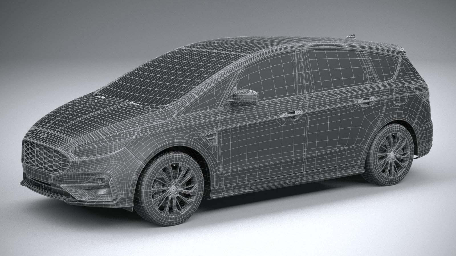 Ford S-MAX 2020 3D Model by SQUIR