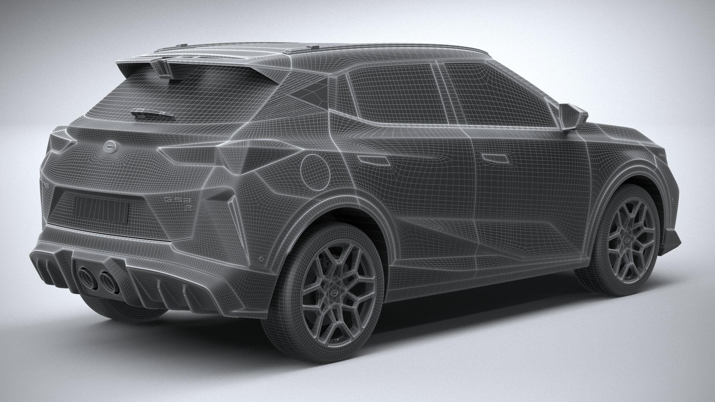 GAC GS3 2023 R Style - 3D Model by SQUIR
