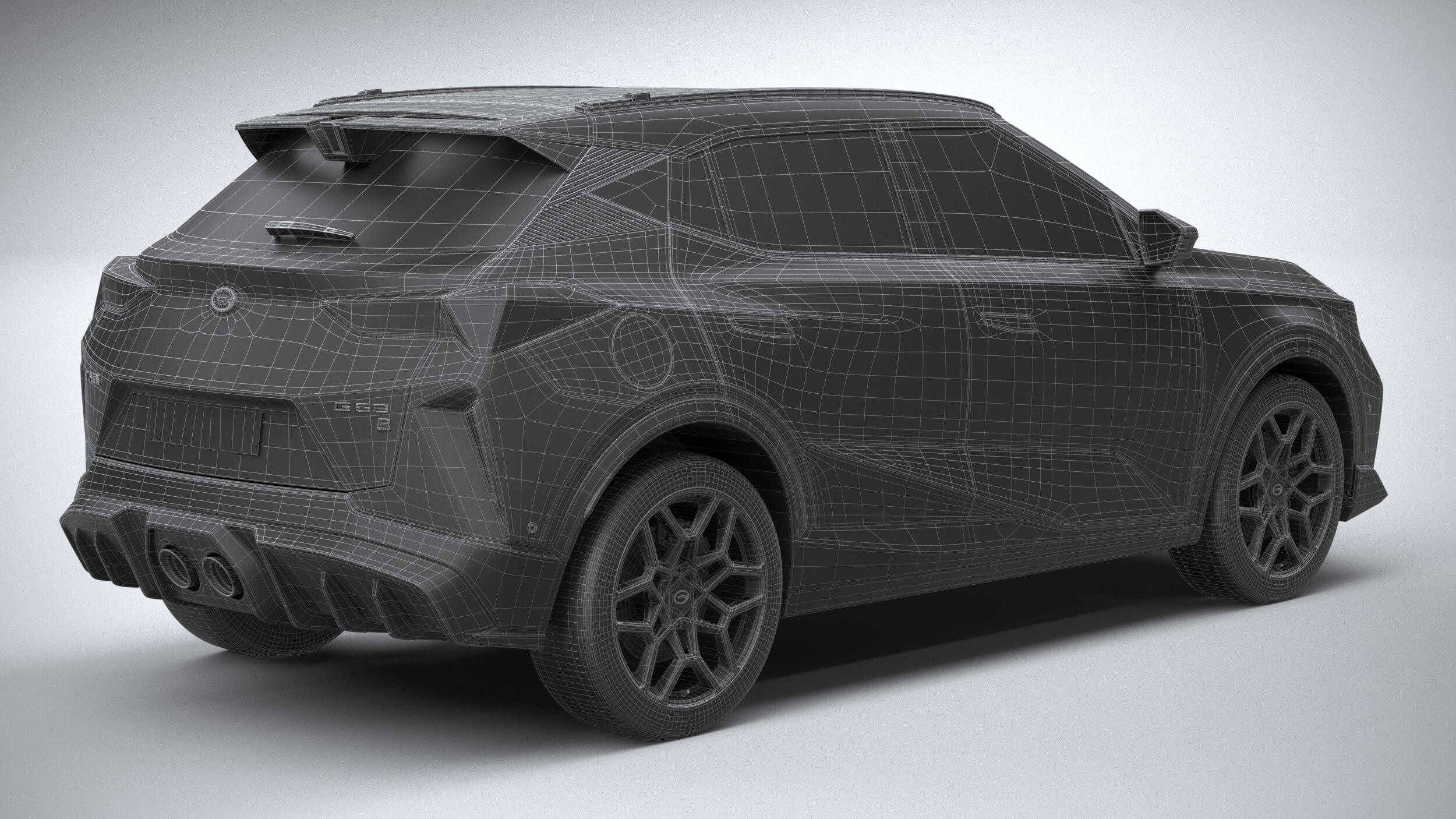 GAC GS3 2023 R Style - 3D Model by SQUIR