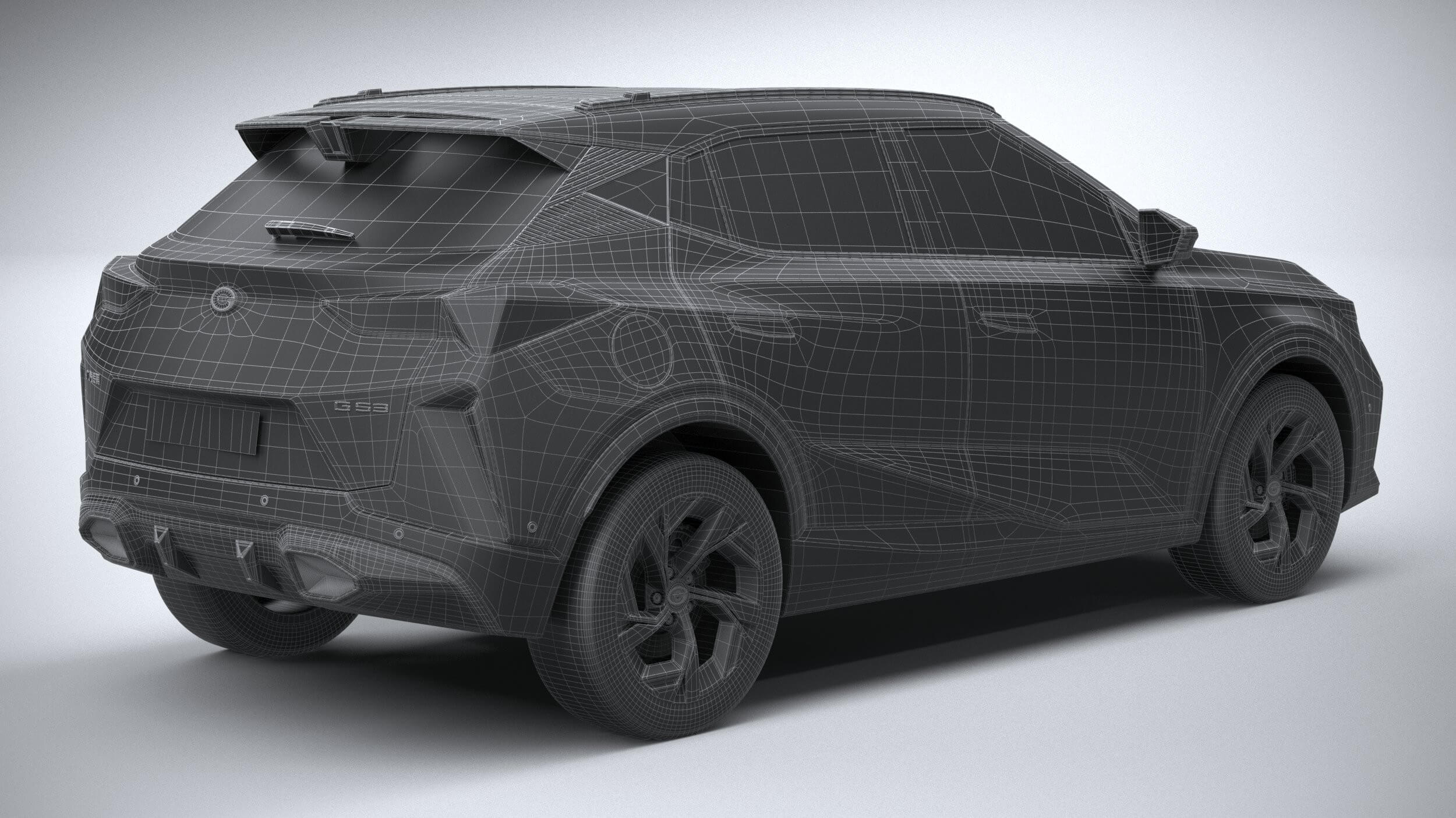 GAC GS3 2023 - 3D Model by SQUIR