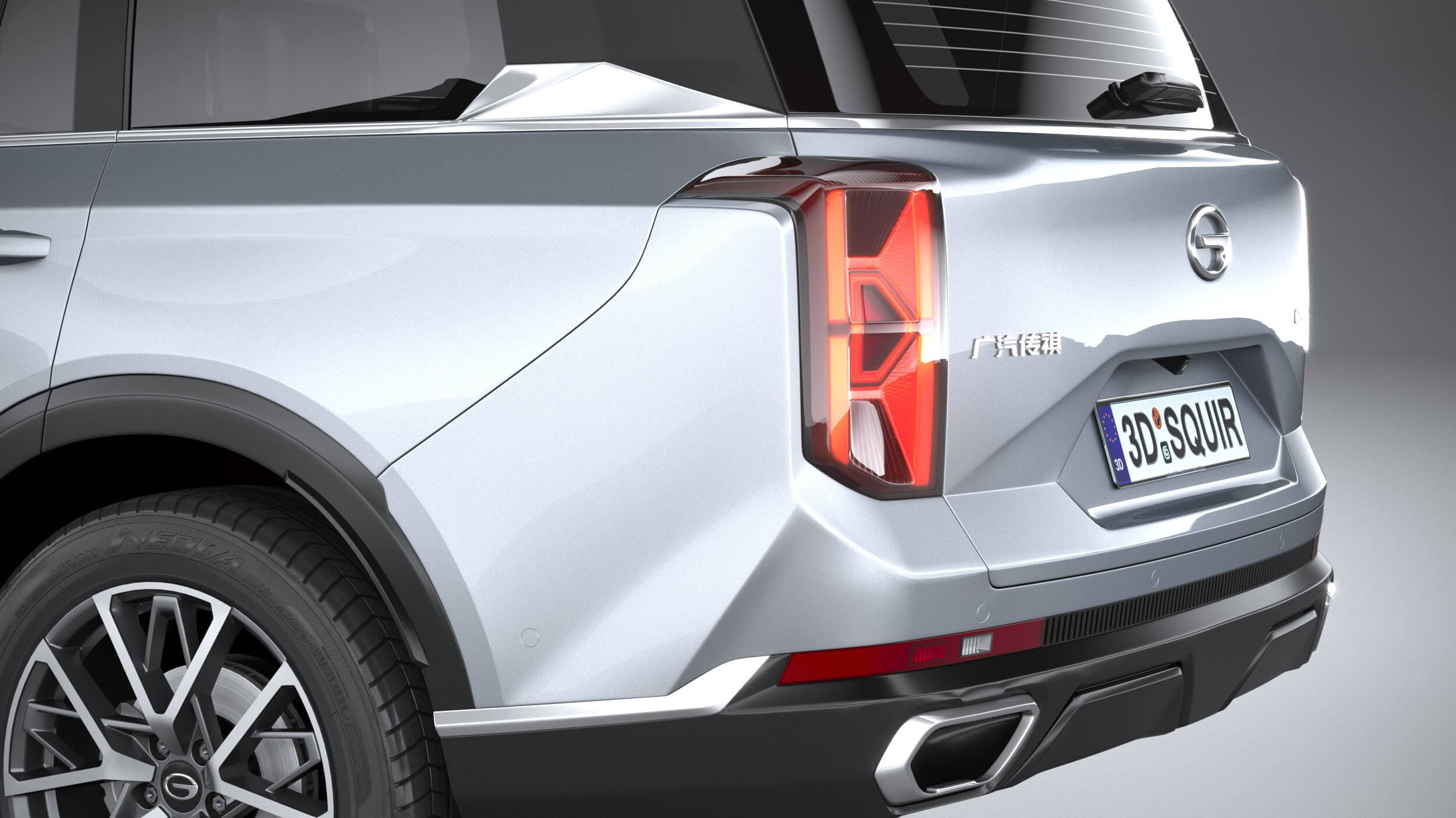 GAC Trumpchi GS8 2022 - 3D Model by SQUIR