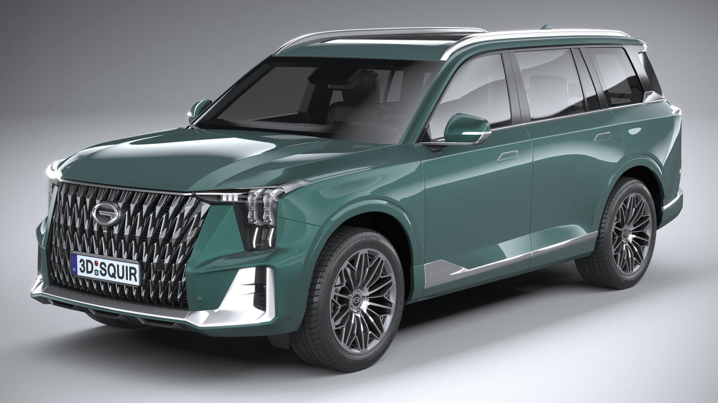 GAC Trumpchi GS8 Hybrid 2022 - 3D Model by SQUIR