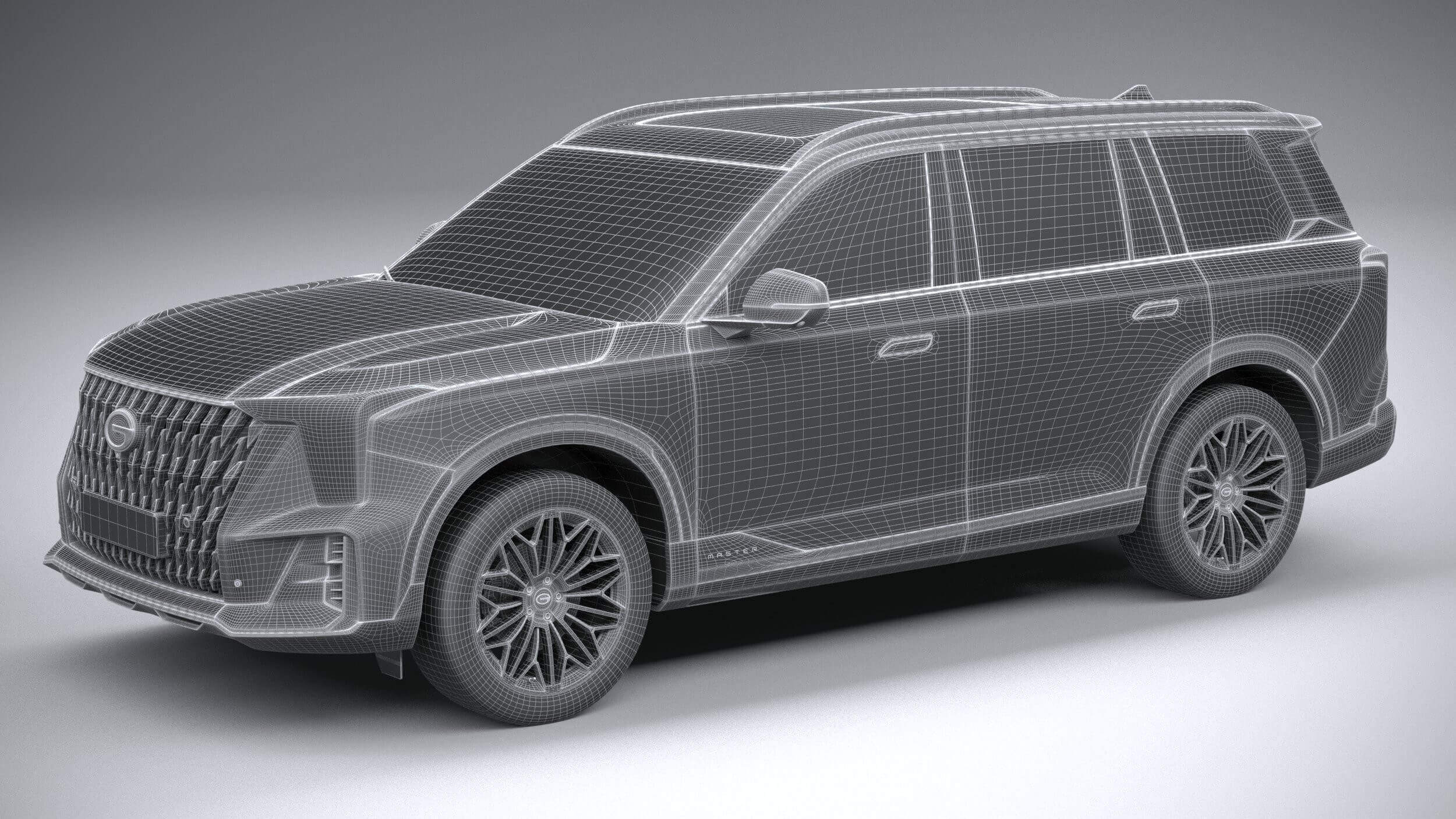 GAC Trumpchi GS8 Hybrid 2022 - 3D Model by SQUIR