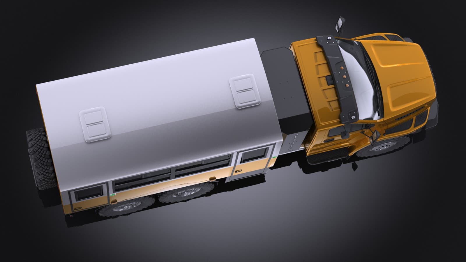 GAZ Ural Next 2015 Rotational Bus - 3D Model by SQUIR