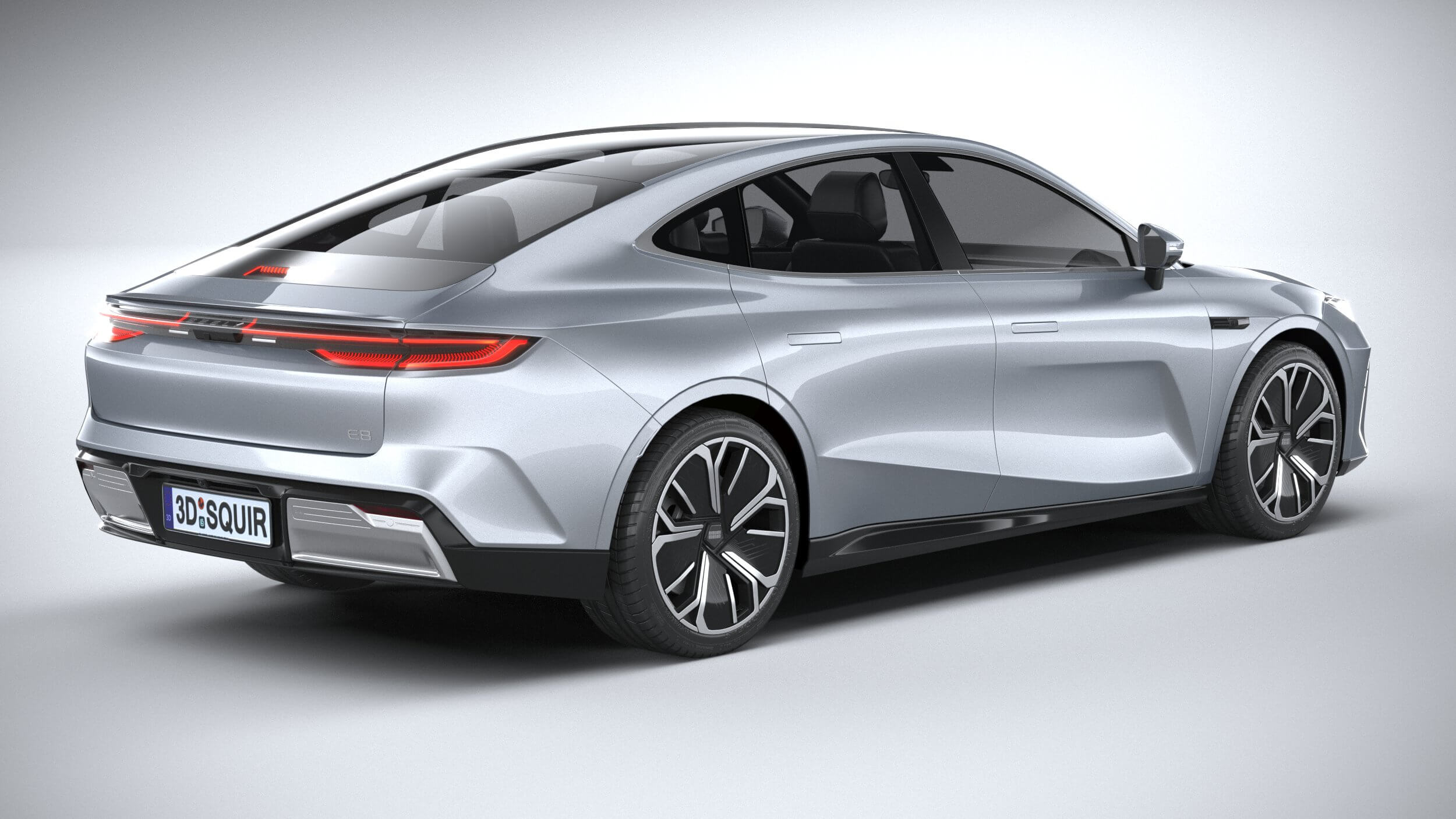 Geely Galaxy E8 2024 - 3D Model by SQUIR