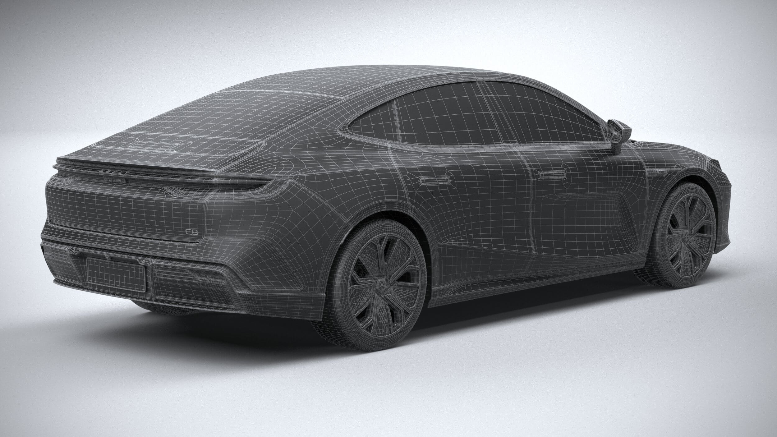 Geely Galaxy E8 2024 - 3D Model by SQUIR