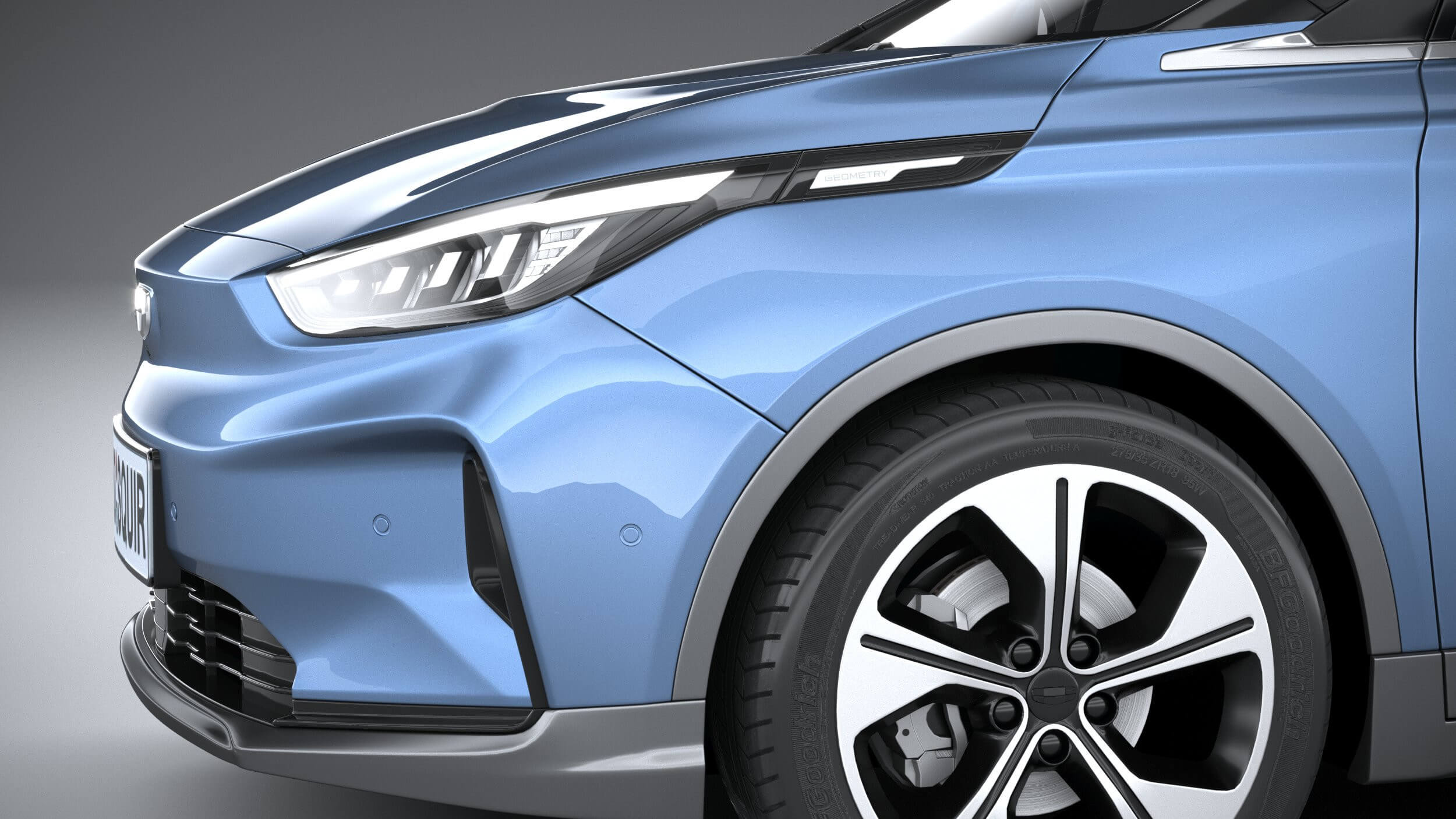 Geely Geometry C 2024 - 3D Model by SQUIR