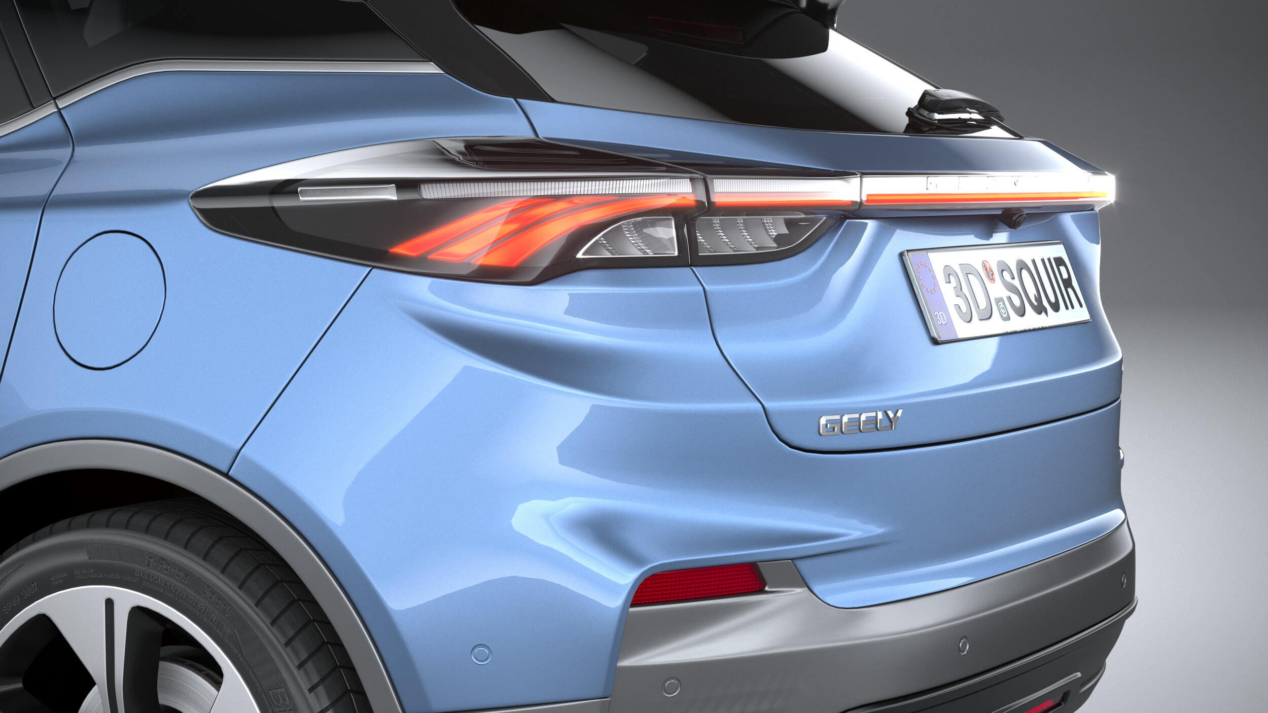 Geely Geometry C 2024 - 3D Model by SQUIR