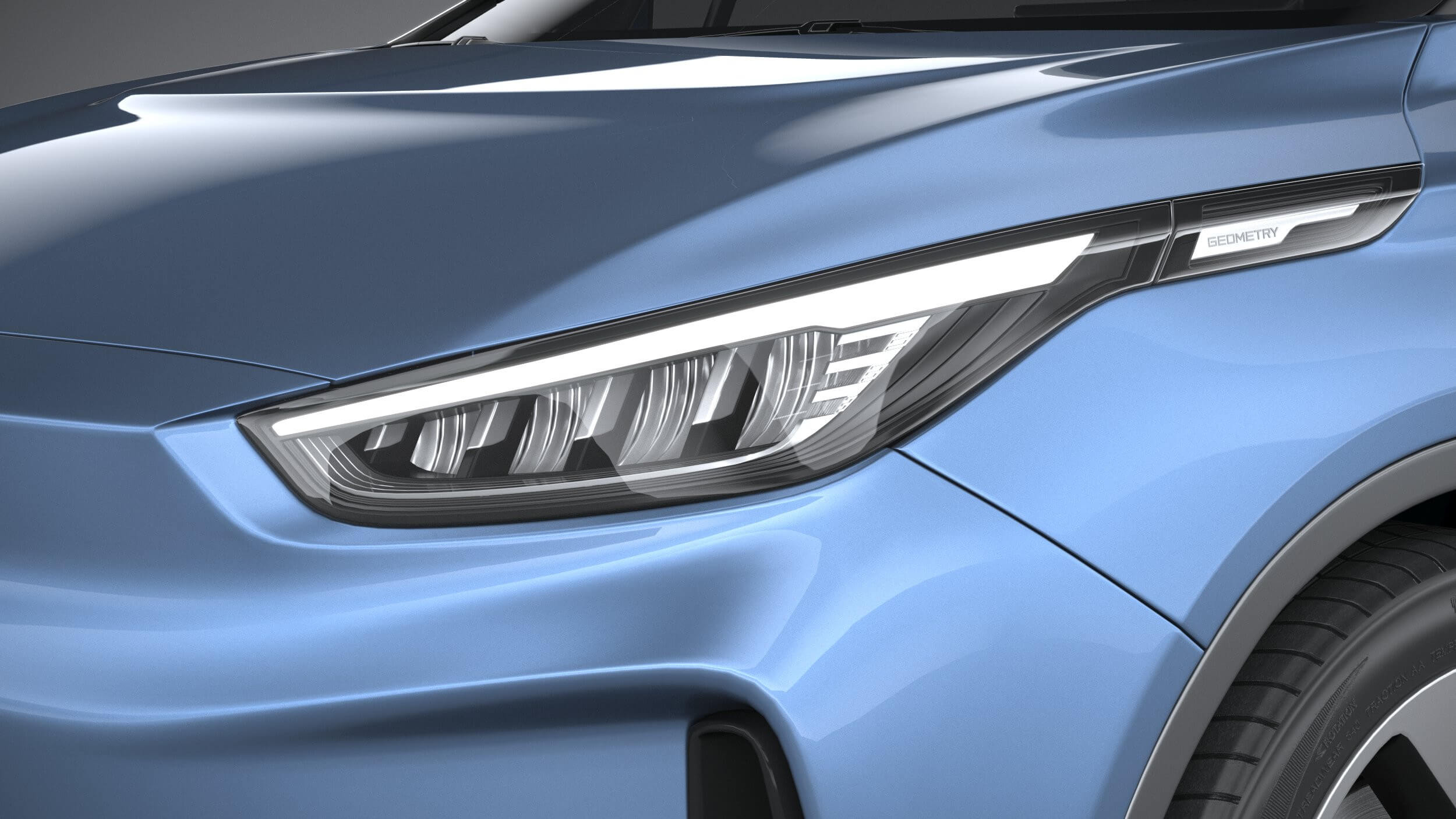 Geely Geometry C 2024 - 3D Model by SQUIR