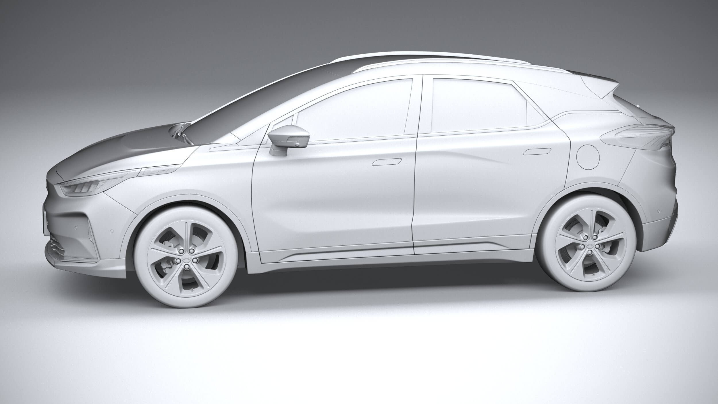 Geely Geometry C 2024 - 3D Model by SQUIR