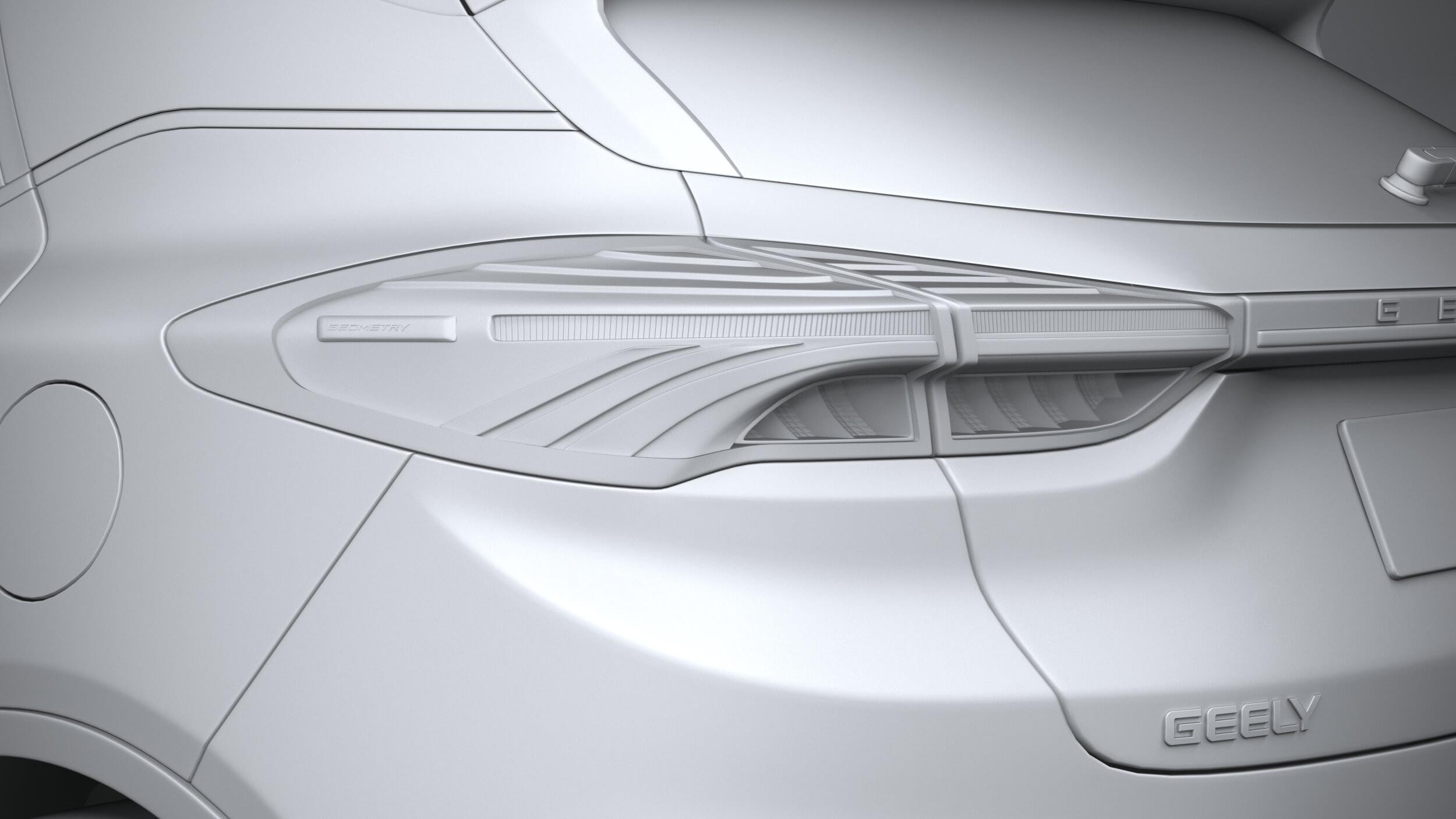 Geely Geometry C 2024 - 3D Model by SQUIR