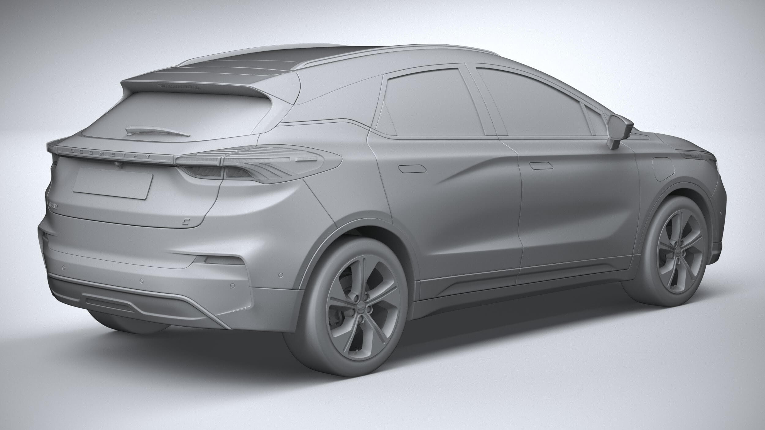 Geely Geometry C 2024 - 3D Model by SQUIR