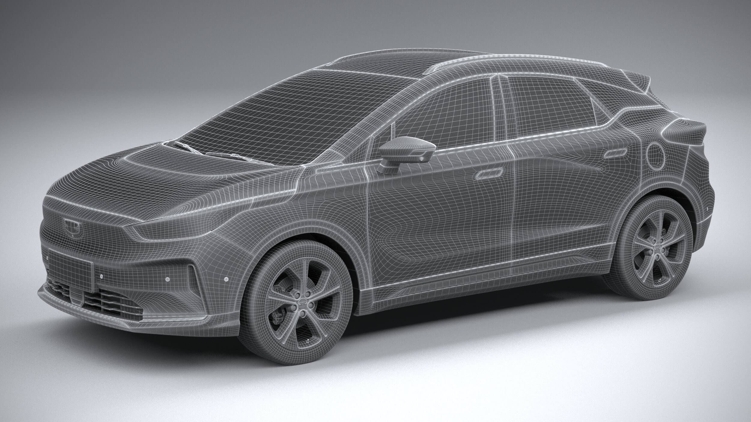 Geely Geometry C 2024 - 3D Model by SQUIR