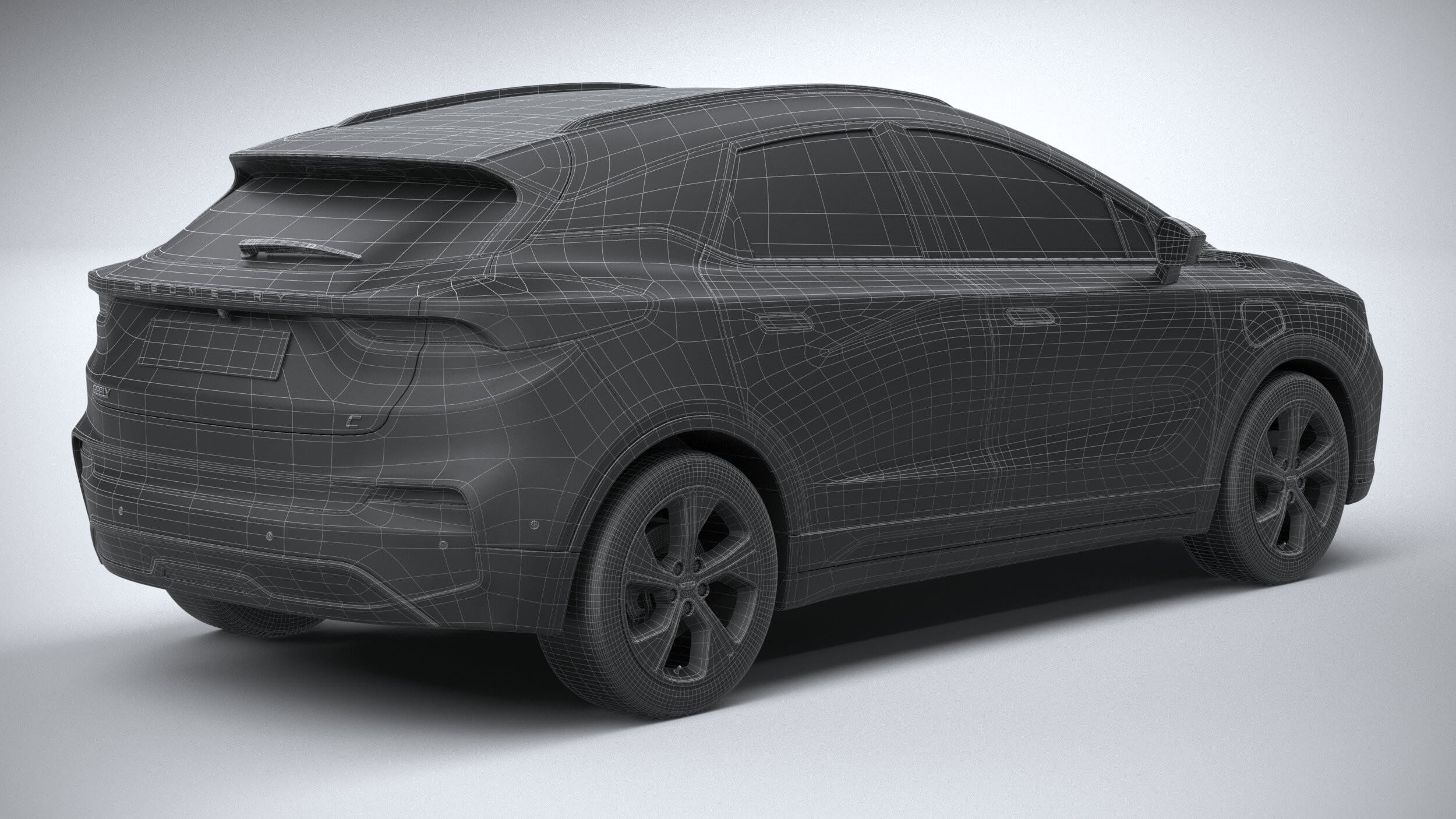 Geely Geometry C 2024 - 3D Model by SQUIR