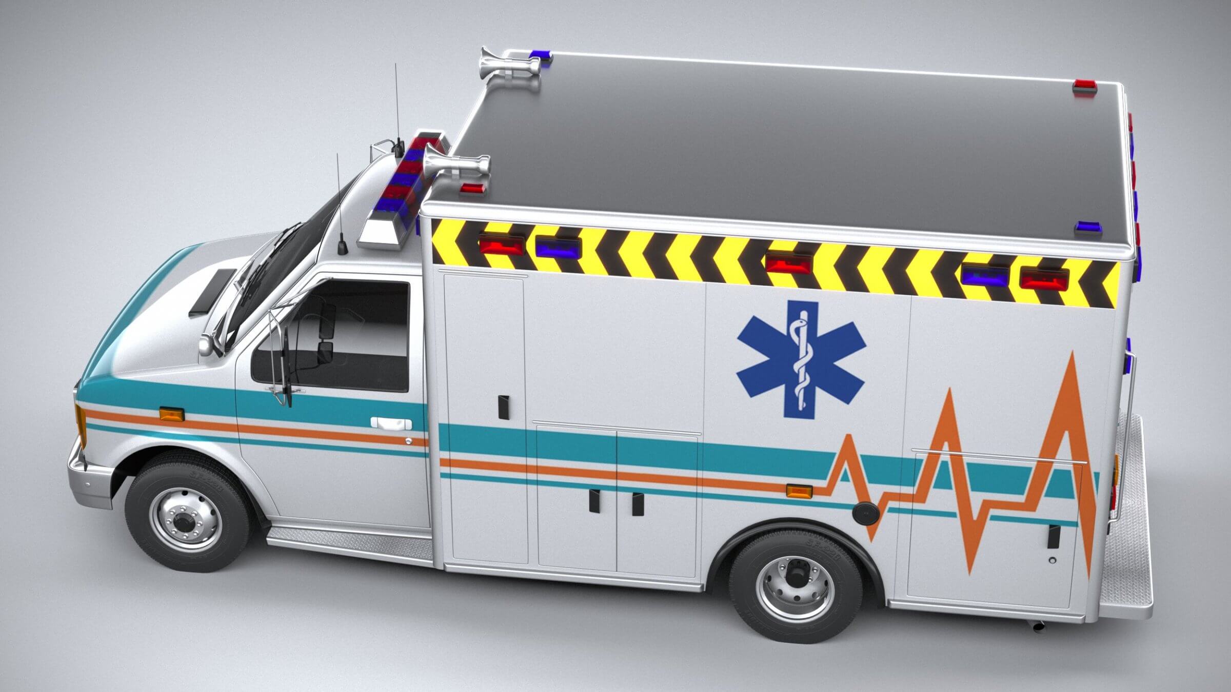 Generic Ambulance Classic - 3D Model by SQUIR