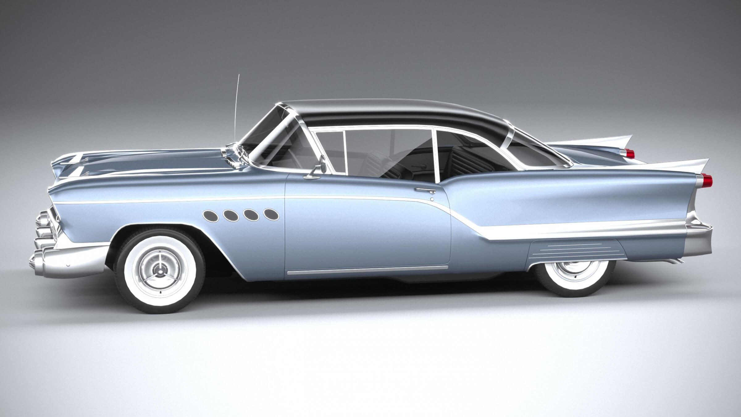 Generic American Car 1958 - 3D Model by SQUIR