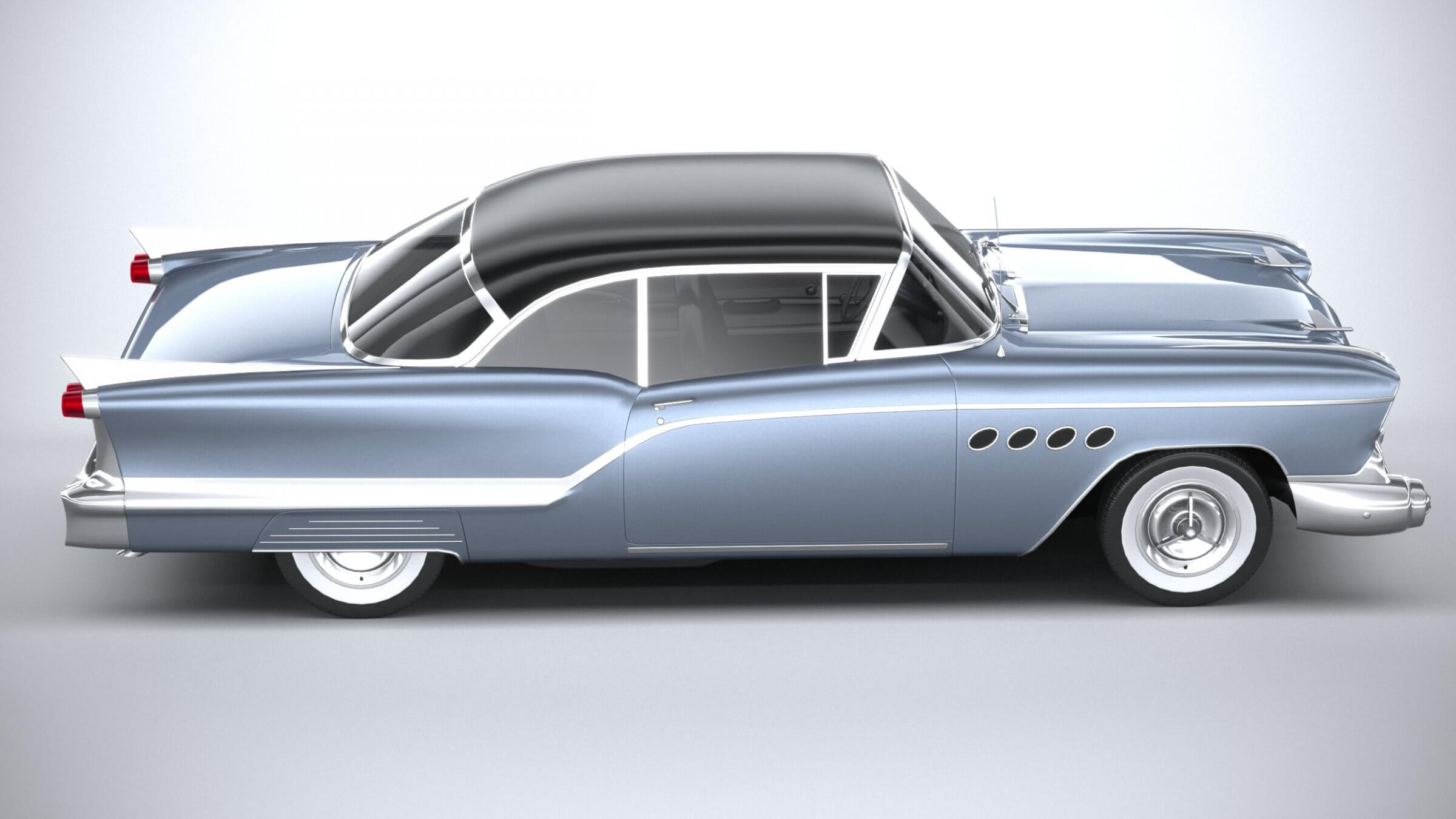 Generic American Car 1958 - 3D Model by SQUIR