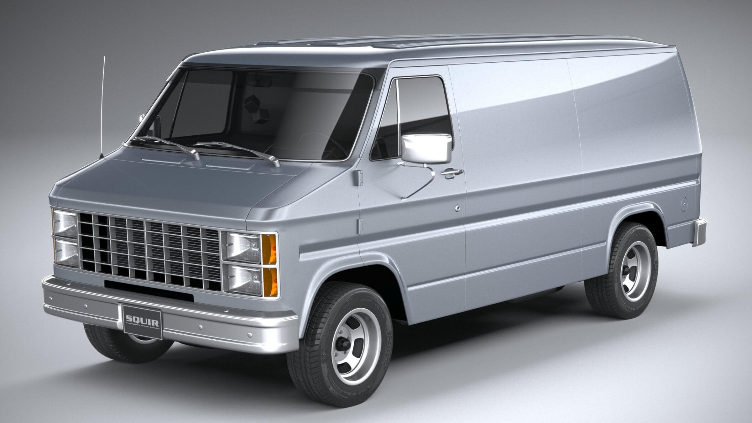 Generic American Van 1970 - 3D Model by SQUIR