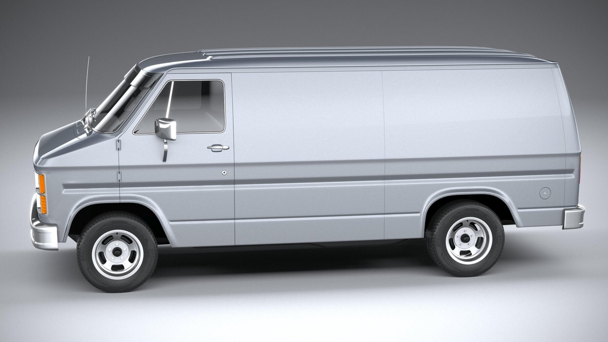 Generic American Van 1970 - 3D Model by SQUIR