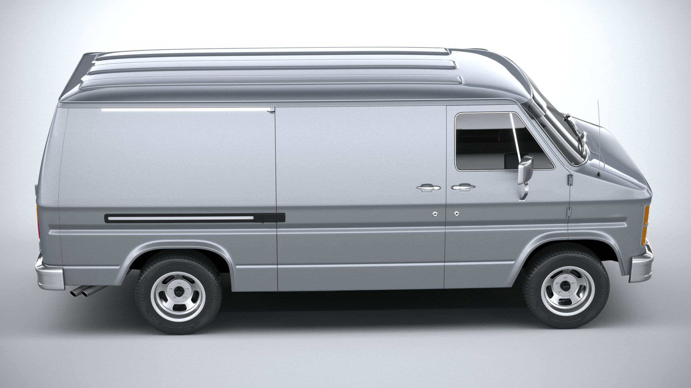 Generic American Van 1970 - 3D Model by SQUIR