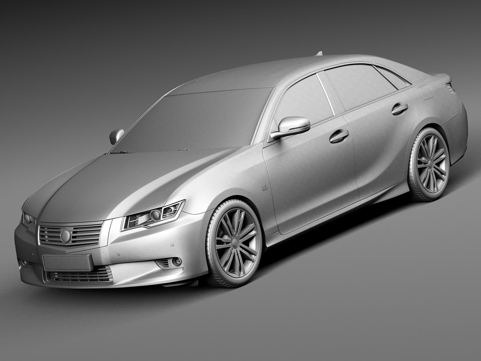 Generic Average Luxury Sedan 2015 - 3D Model by SQUIR