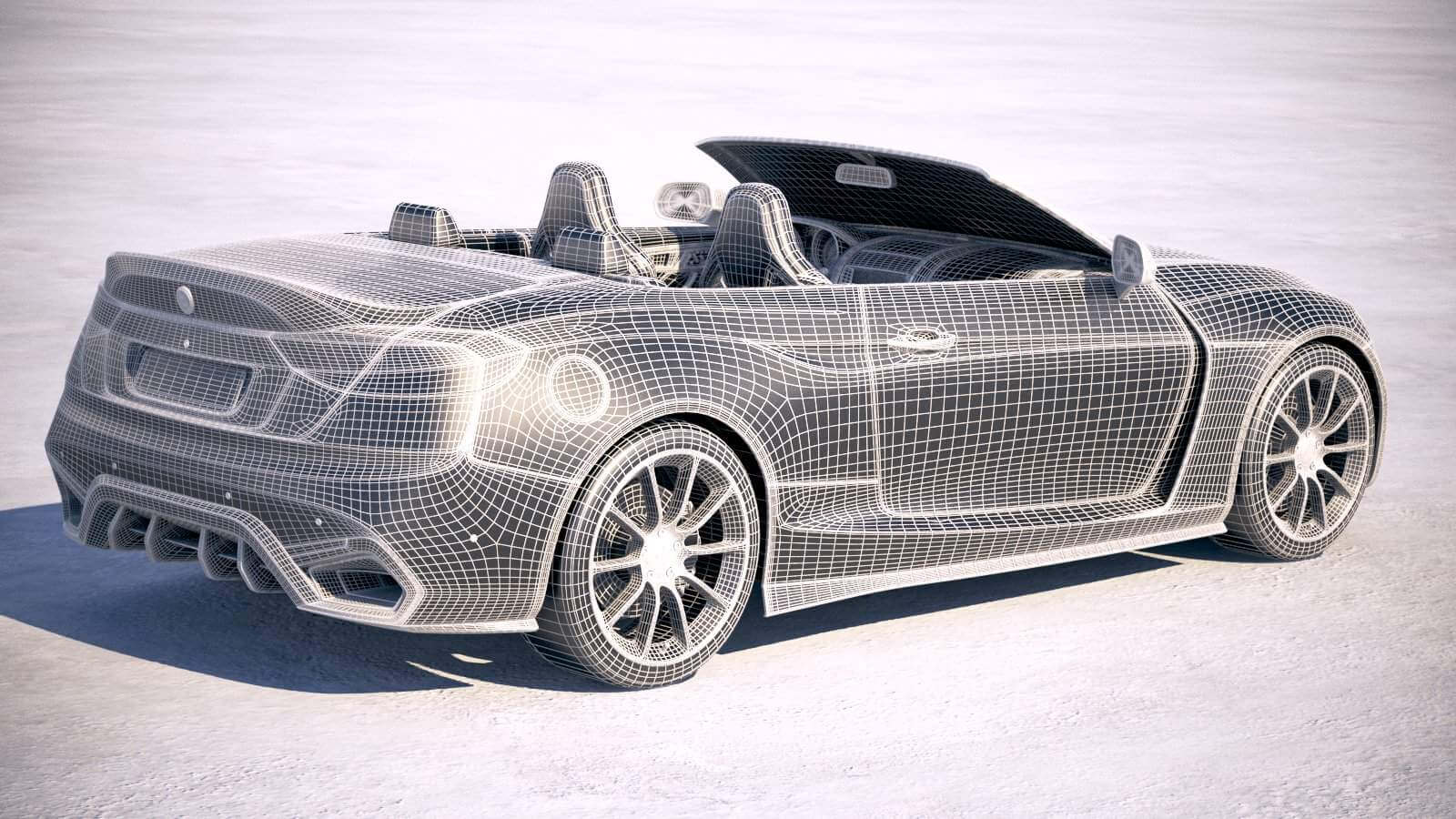 Generic Convertible 2019 - 3D Model by SQUIR