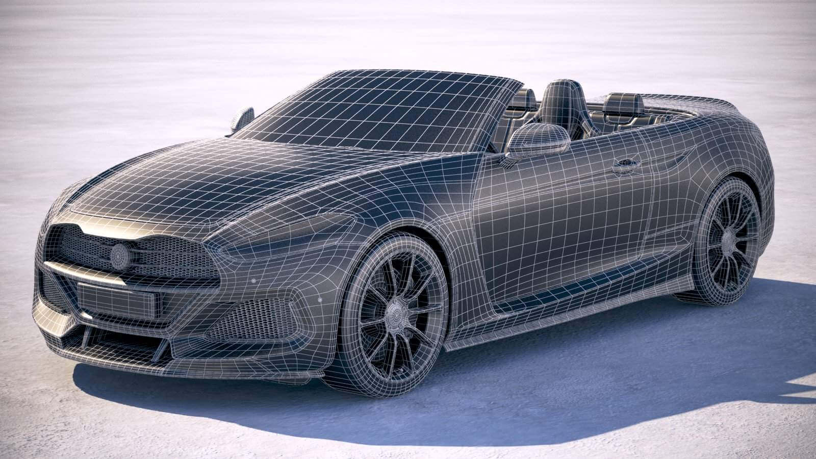 Generic Convertible 2019 - 3D Model by SQUIR