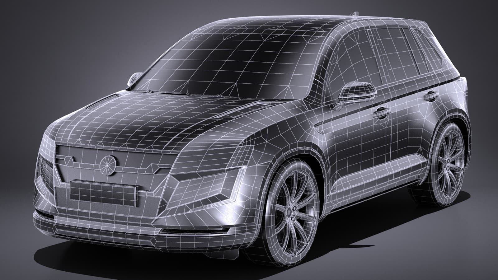 Generic Crossover SUV 2017 - 3D Model by SQUIR