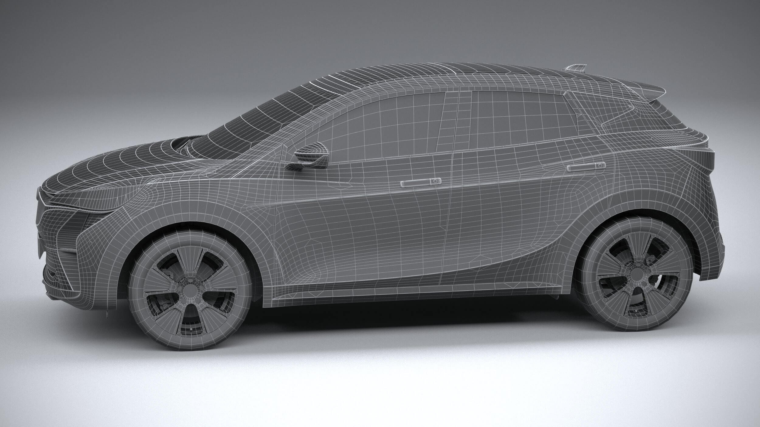 Generic Crossover V1 2022 Low Poly - 3D Model by SQUIR