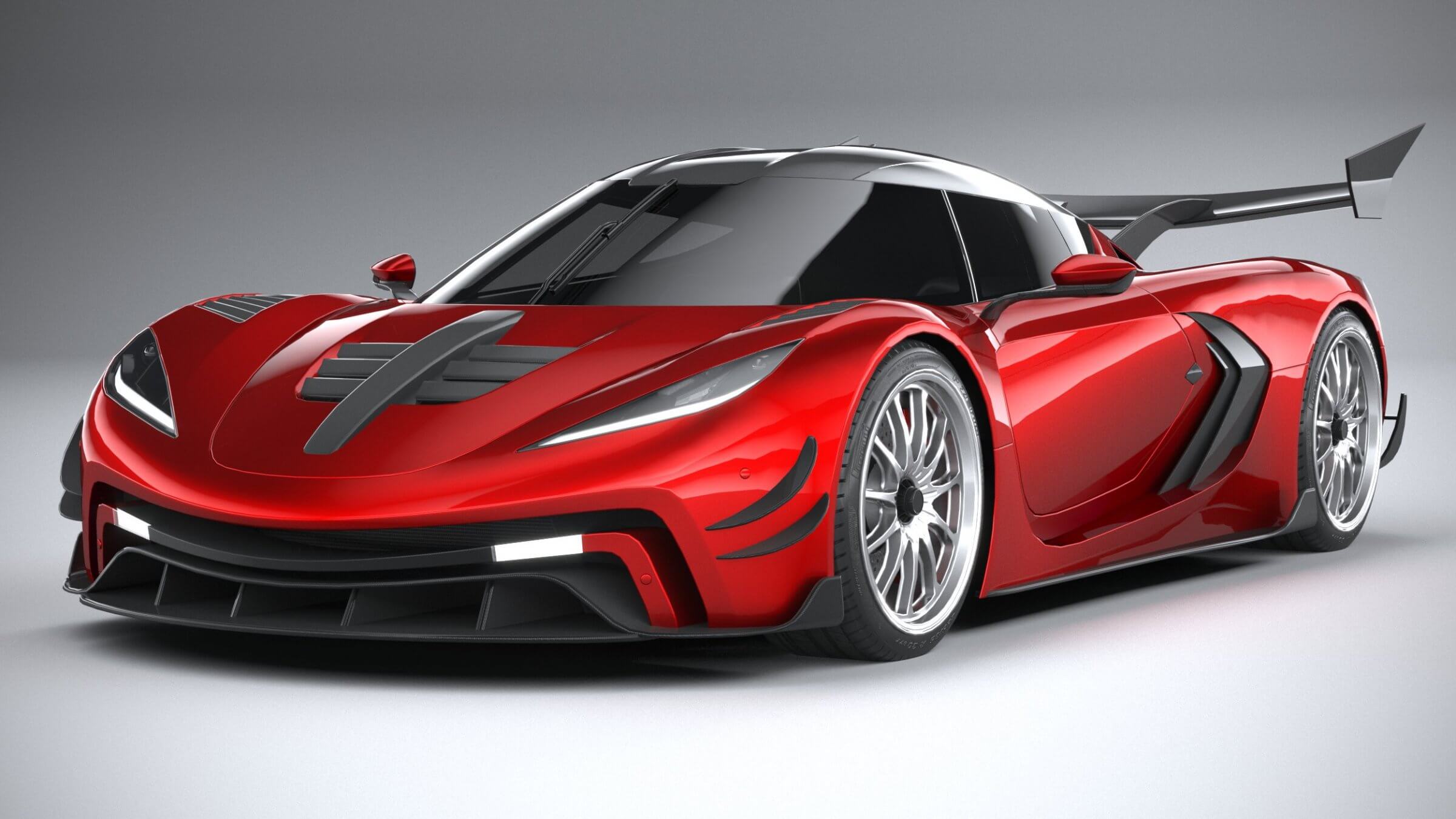 Generic Hypercar 2022 Low Poly - 3D Model by SQUIR