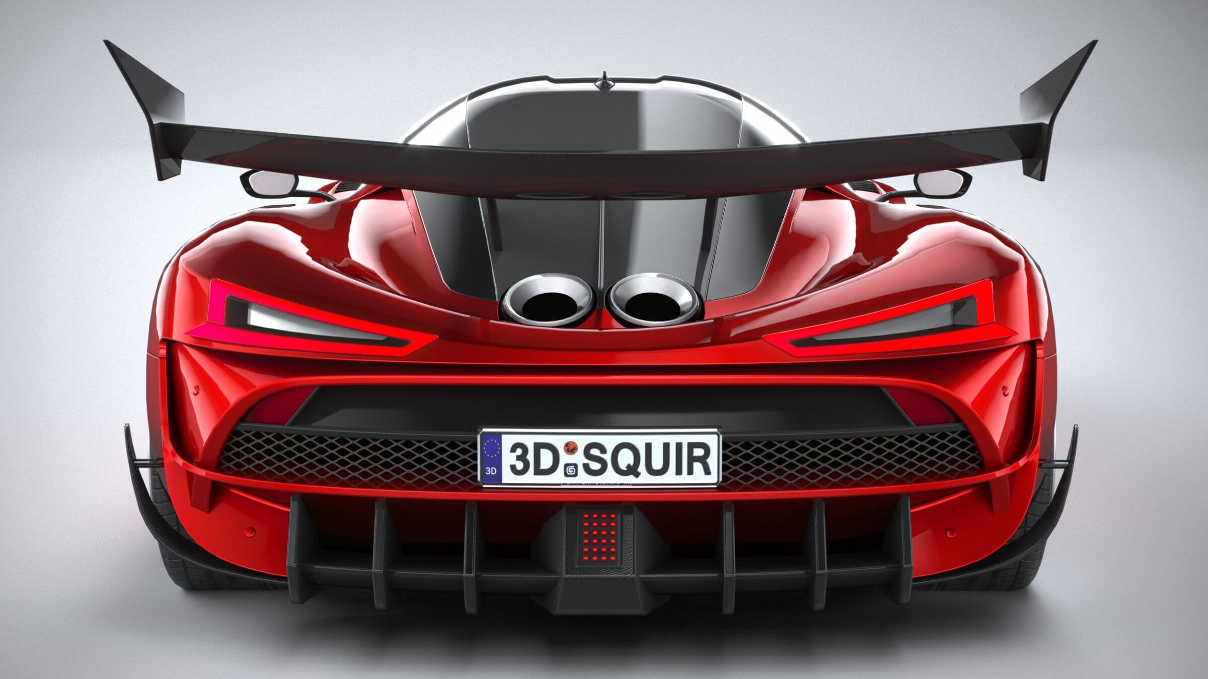 Generic Hypercar 2022 Low Poly - 3D Model by SQUIR