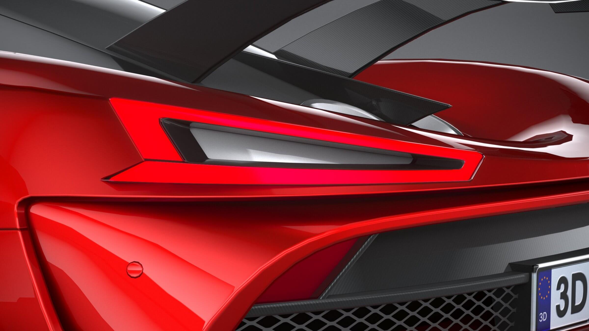 Generic Hypercar 2022 Low Poly - 3D Model by SQUIR