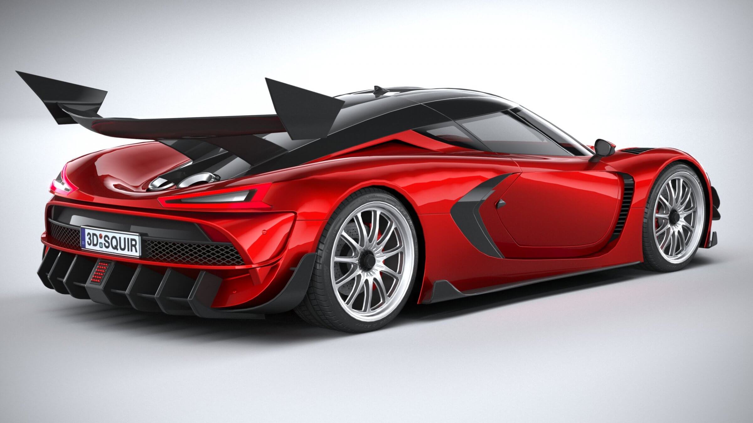 Generic Hypercar 2022 Low Poly - 3D Model by SQUIR