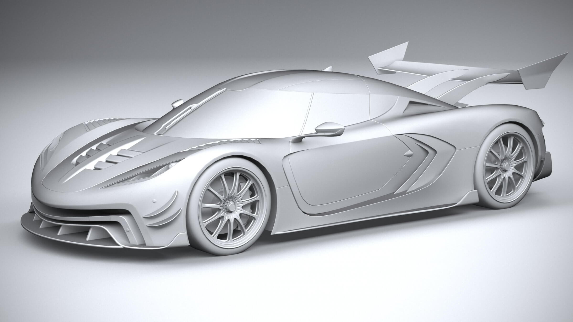 Generic Hypercar 2022 Low Poly - 3D Model by SQUIR