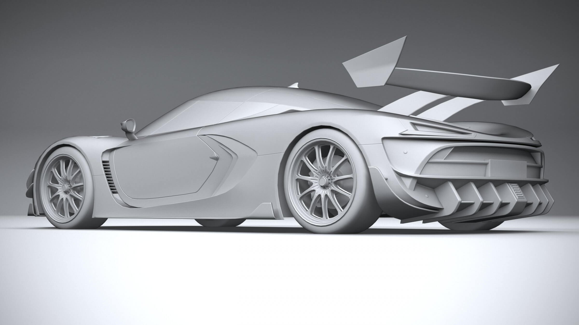 Generic Hypercar 2022 Low Poly - 3D Model by SQUIR