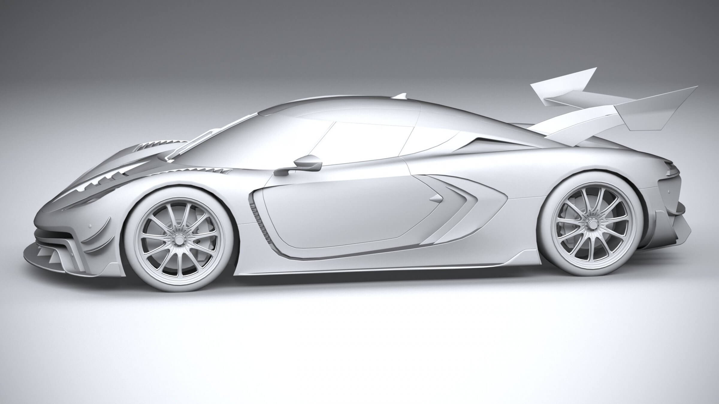 Generic Hypercar 2022 Low Poly - 3D Model by SQUIR