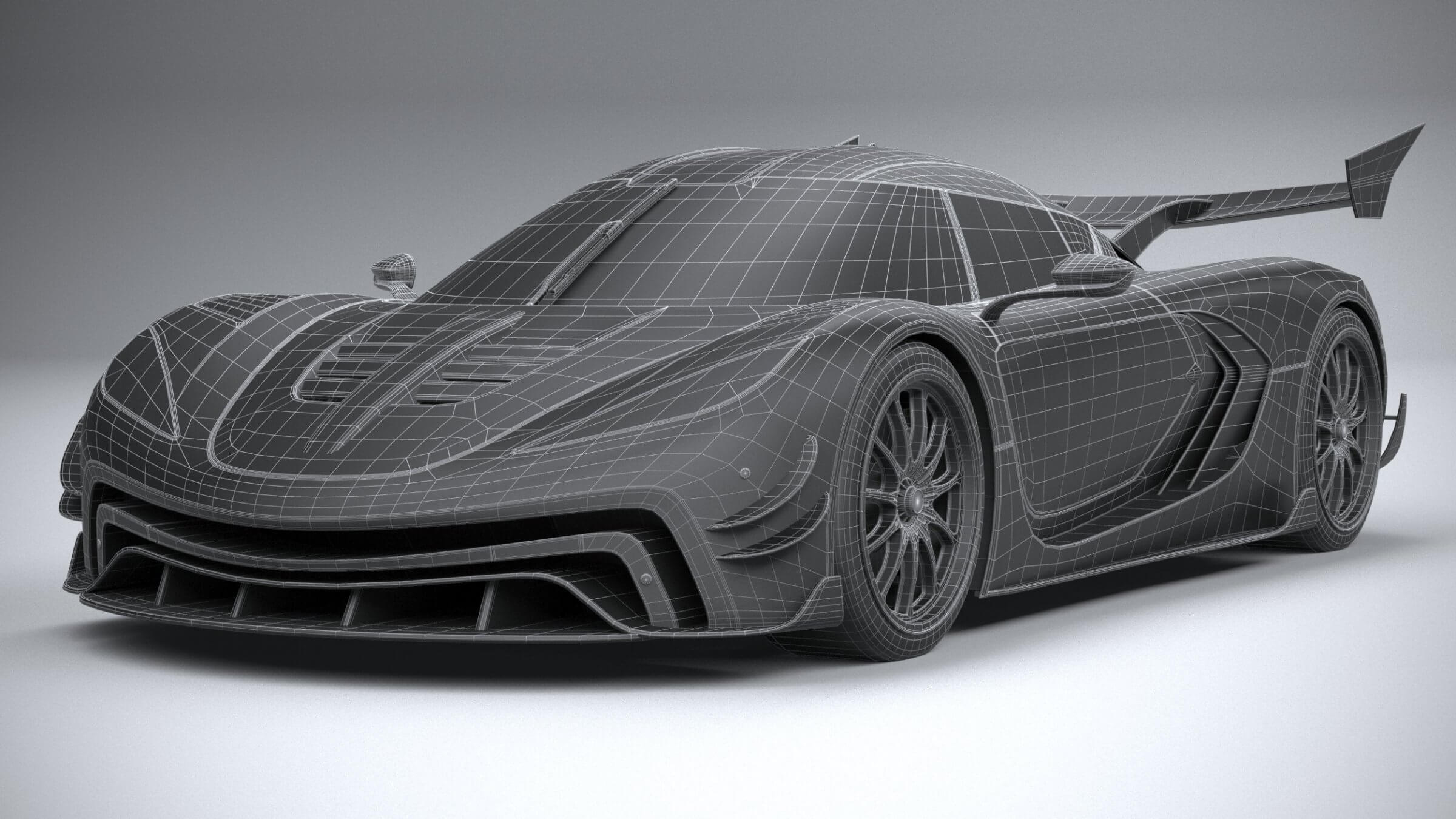 Generic Hypercar 2022 Low Poly - 3D Model by SQUIR