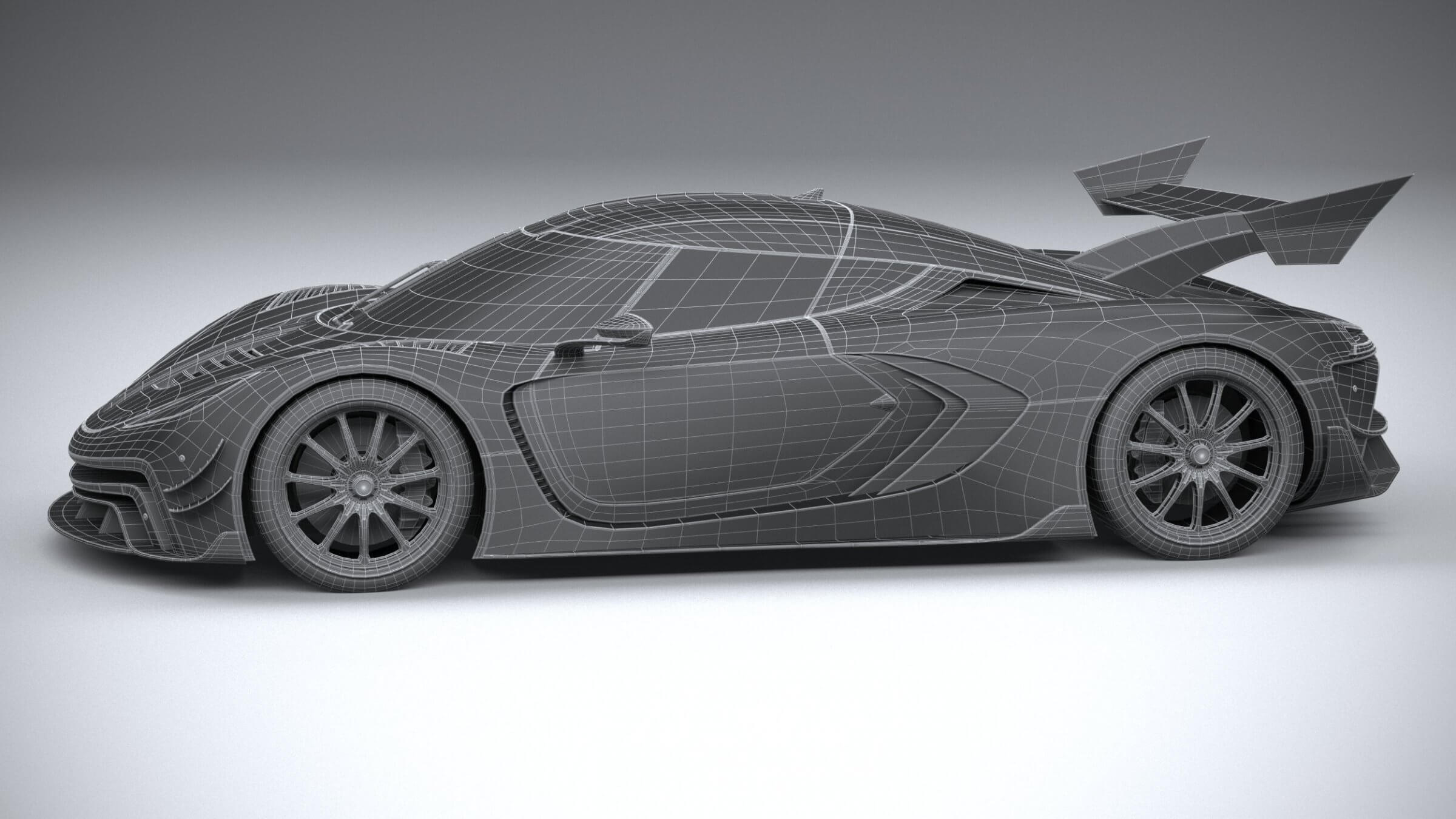 Generic Hypercar 2022 Low Poly - 3D Model by SQUIR