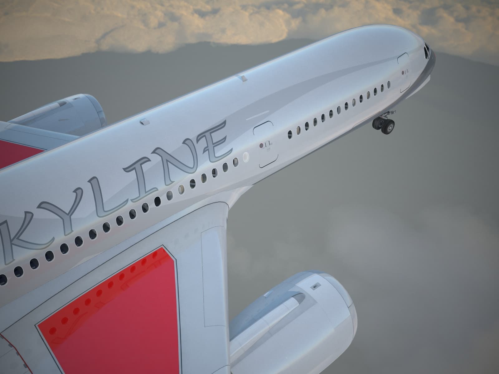 Generic Jet Airliner - 3D Model by SQUIR