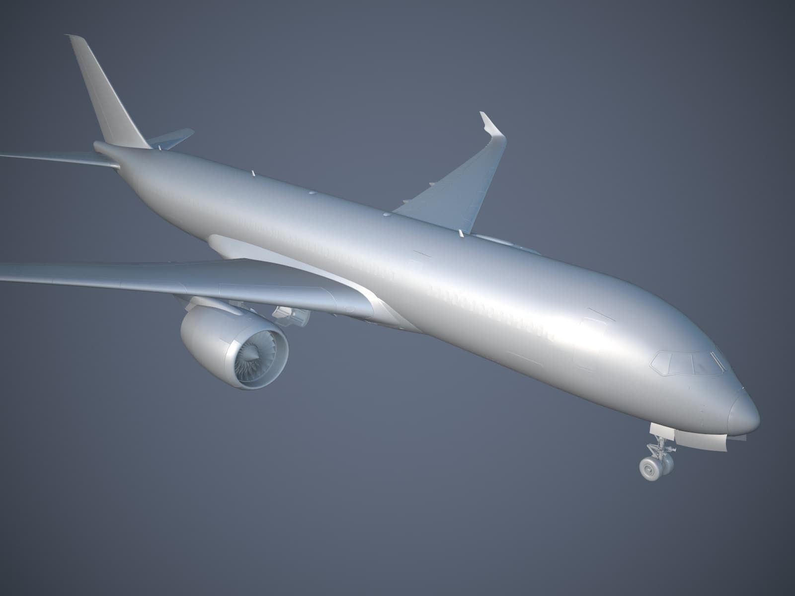 Generic Jet Airliner - 3D Model by SQUIR