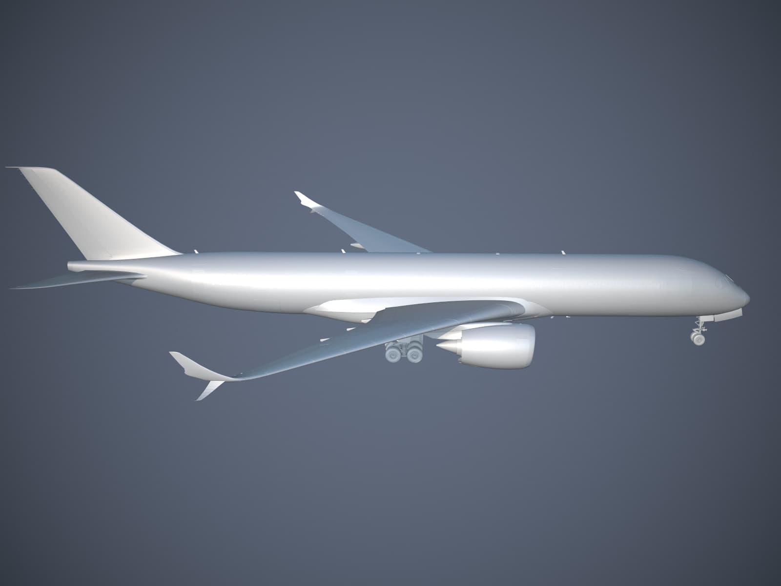 Generic Jet Airliner - 3D Model by SQUIR