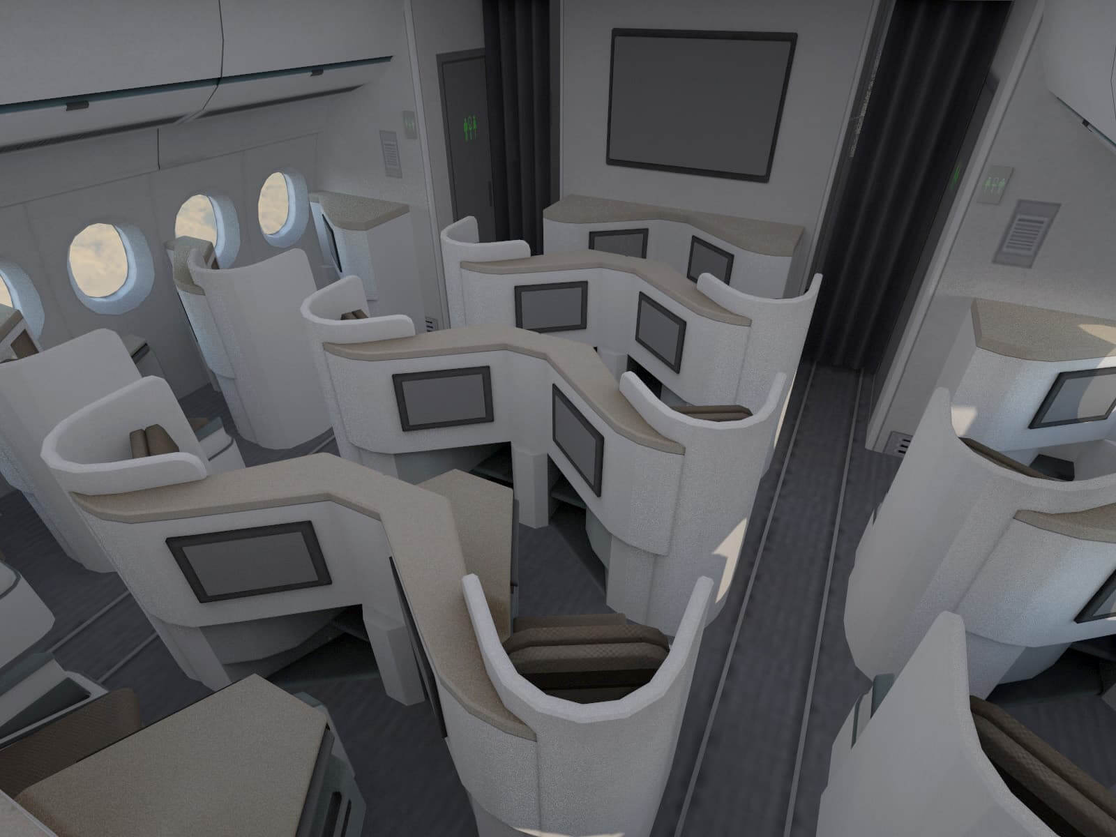 Generic Jet Airliner - 3D Model by SQUIR