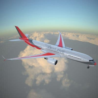 Generic Jet Airliner - 3D Model by SQUIR