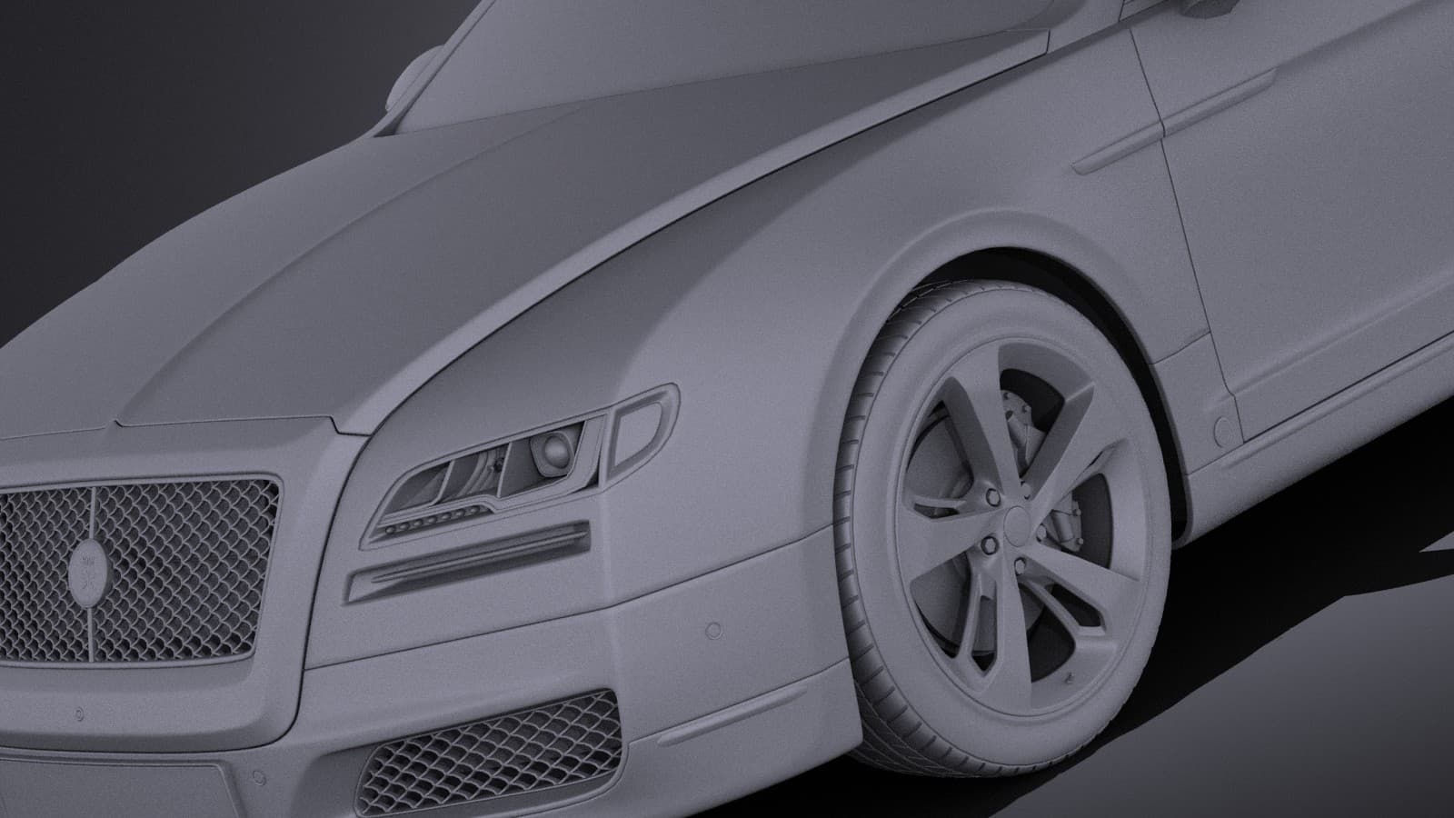 Generic Luxury Saloon 2016 (V-Ray) 3D Model by SQUIR