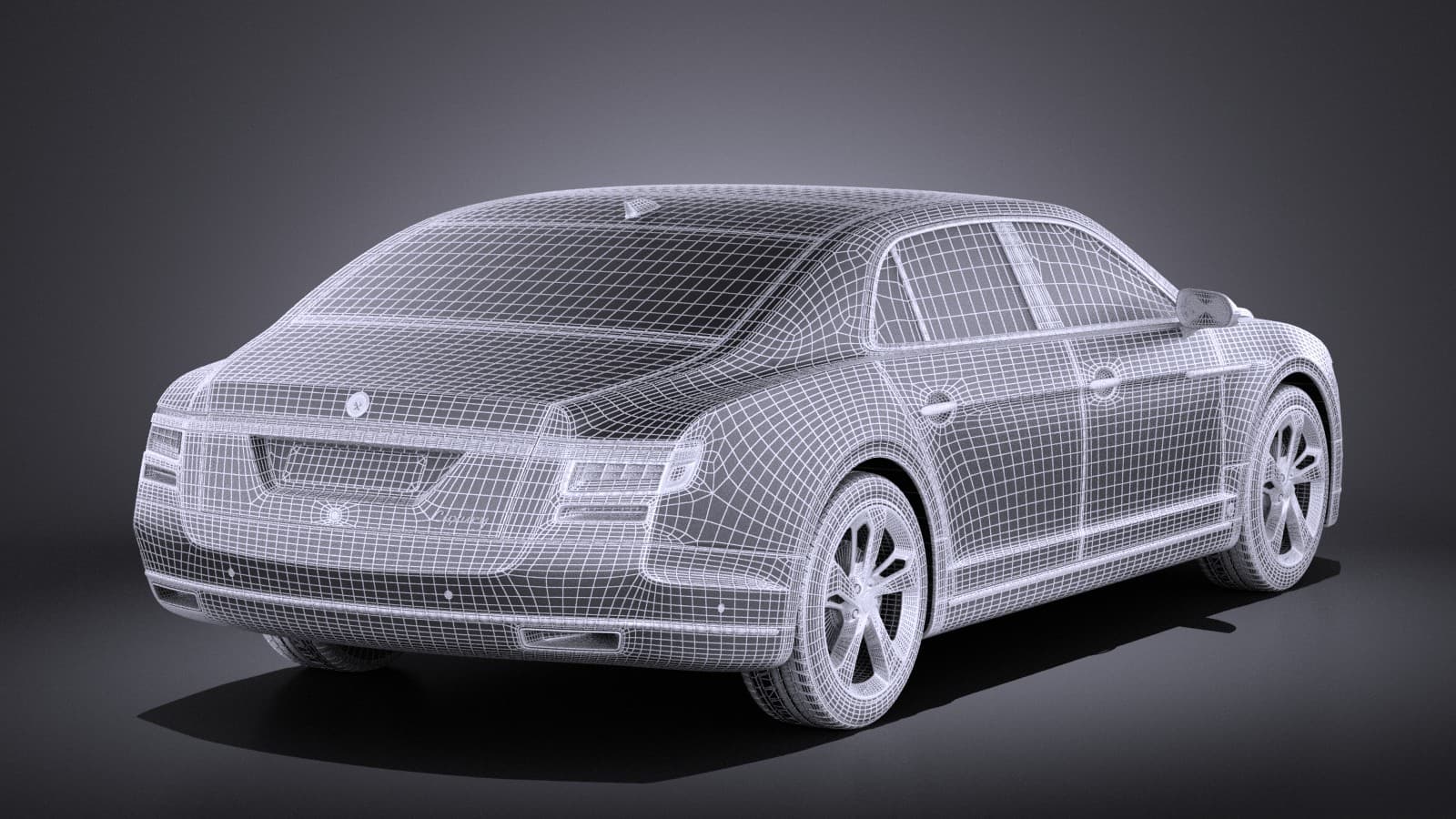 Generic Luxury Saloon 2016 (V-Ray) 3D Model by SQUIR