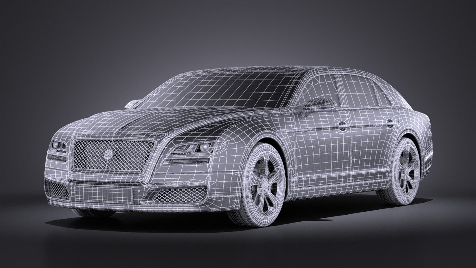 Generic Luxury Saloon 2016 (V-Ray) 3D Model by SQUIR